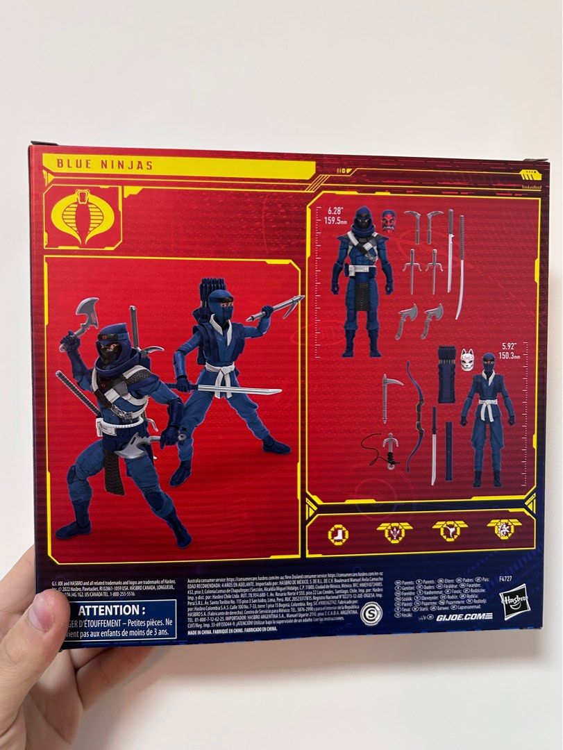 全新未開封G.I. Joe Classified Series 義勇群英-51 Blue Ninja 2 pack, 興趣及遊戲, 玩具 ...
