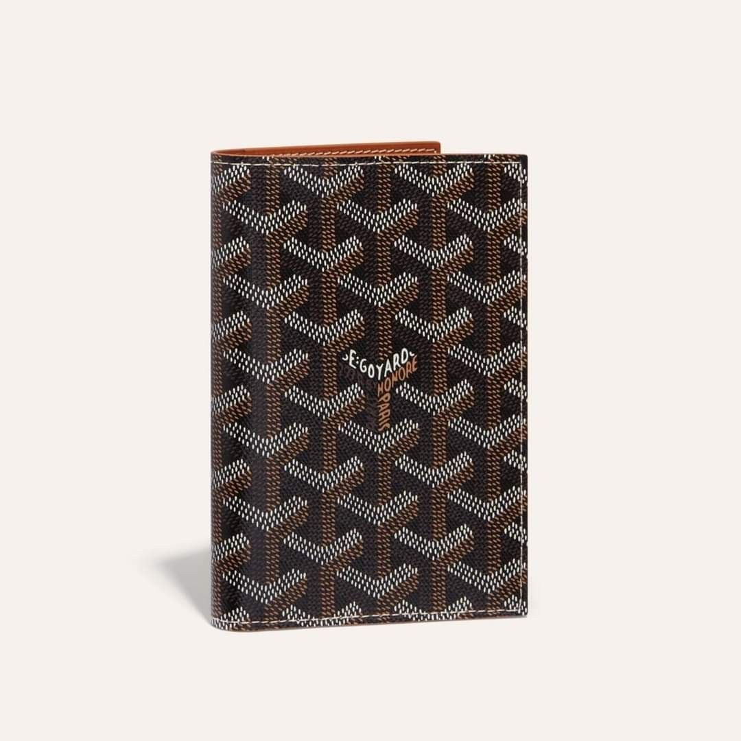 GOYARD Grenelle Passport Cover - Black/Tan (Actual Photos), Luxury ...