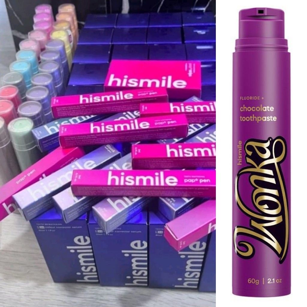 HiSmile chocolate toothpaste Whitening corrector pen flavor toothpaste ...