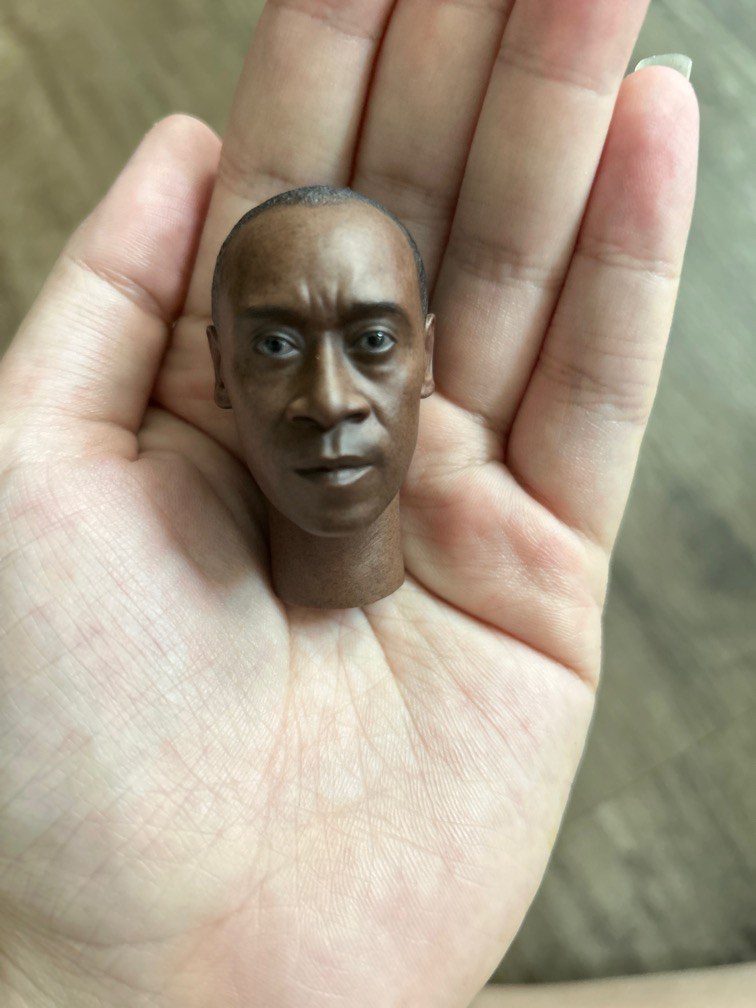Hot toys Rhodey head sculpt, Hobbies & Toys, Toys & Games on Carousell