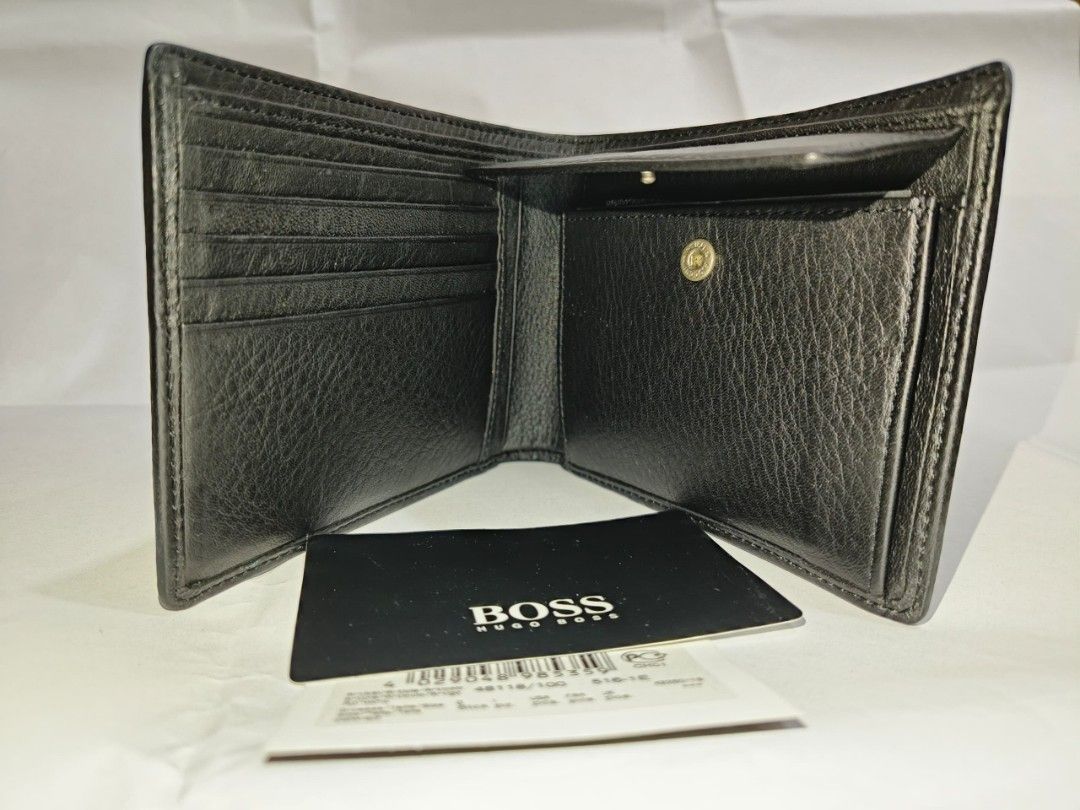 HUGO BOSS MEN'S LEATHER WALLET, Men's Fashion, Watches & Accessories ...