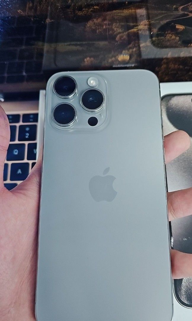 iPhone 15 Pro Max Natural Titanium 256GB, Mobile Phones & Gadgets ...
