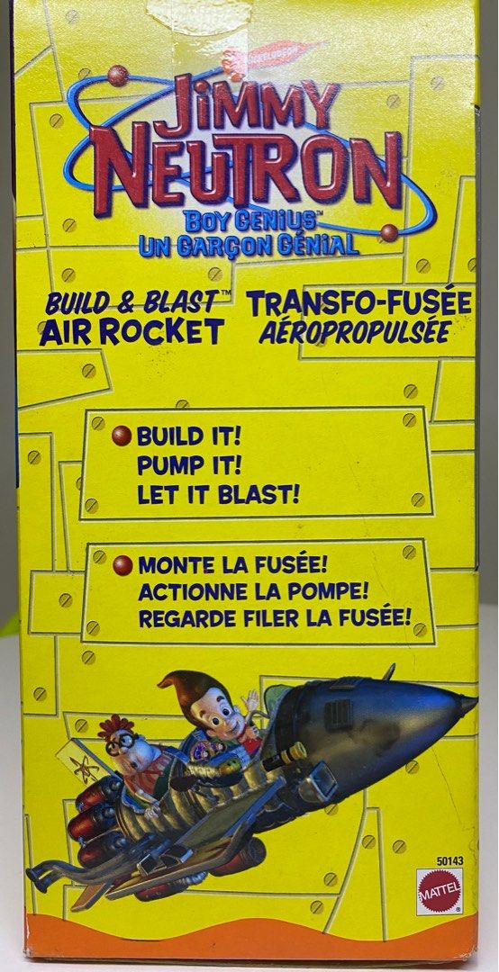 Jimmy Neutron Air Rocket Mattel 2001 Nickelodeon, Hobbies & Toys, Toys ...