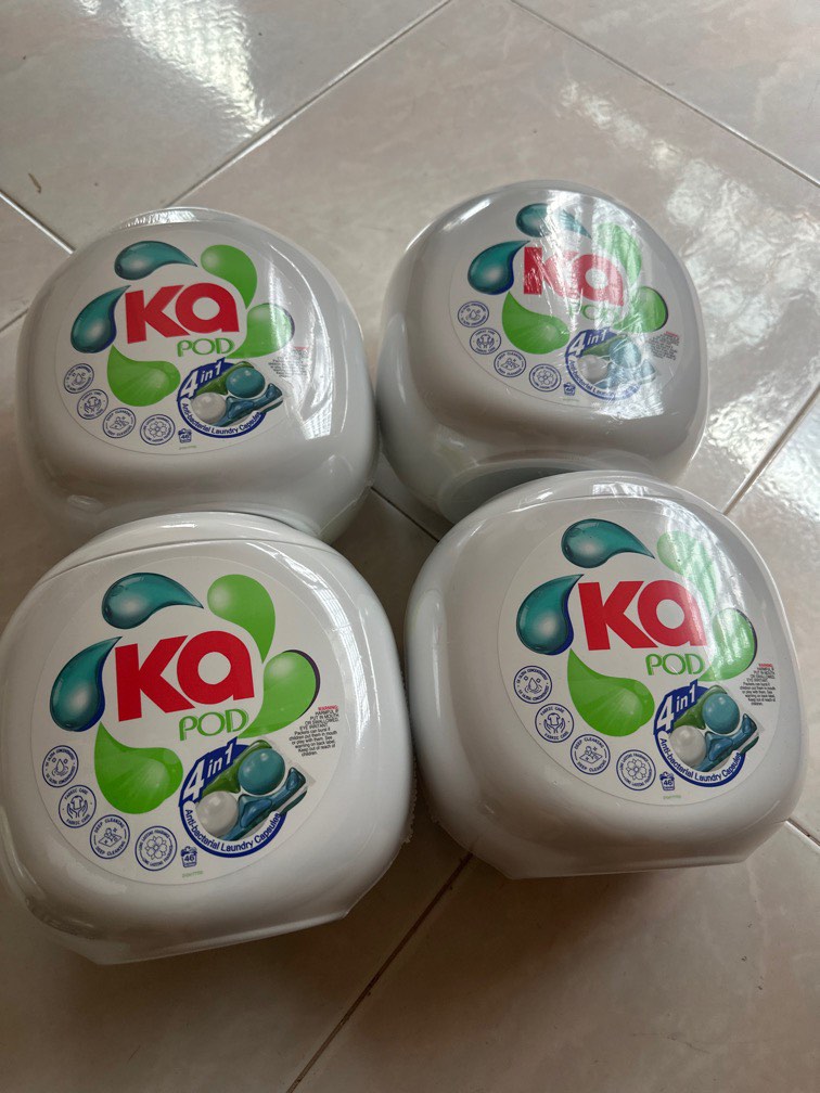 Ka 4in1 Laundry Capsules 46 Pods x 1 tub - Universal, Furniture & Home Living, Cleaning ...