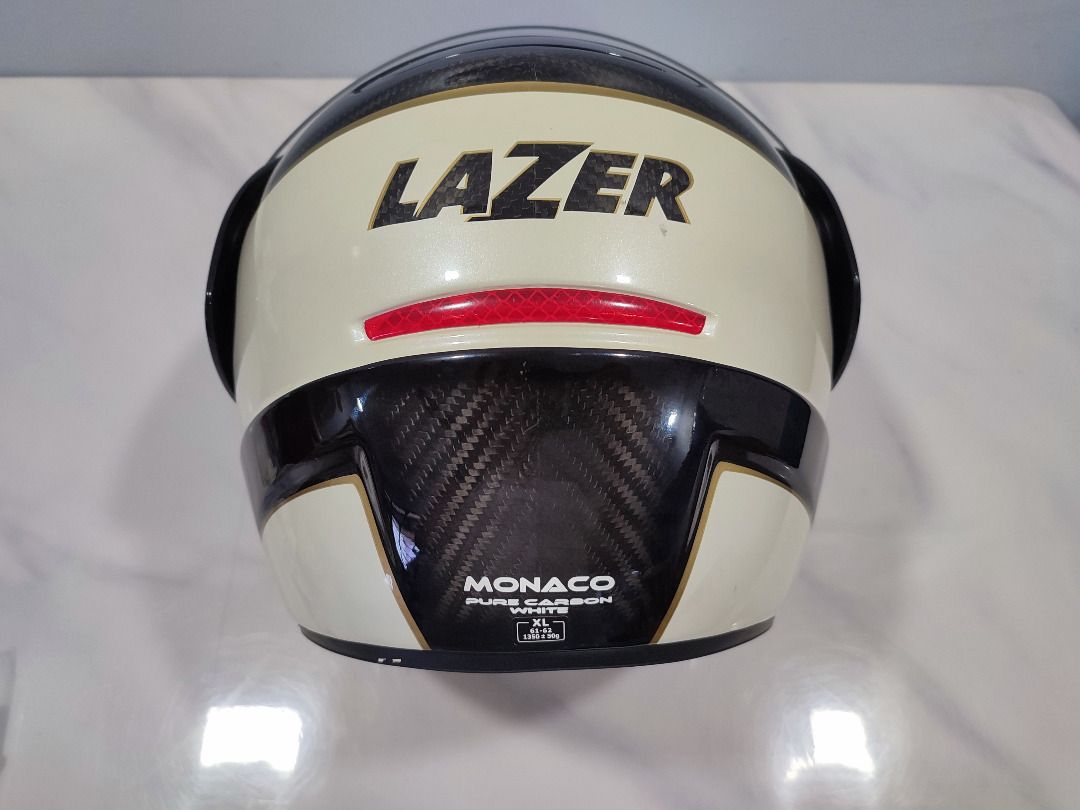 Lazer Monaco Pure Carbon Fiber Helmet XL ultra light modular flip up ...
