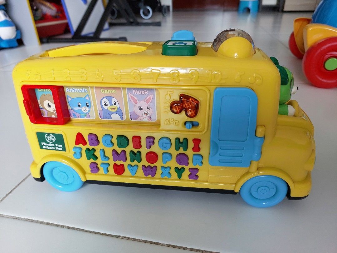 Leap frog phonics fun animal bus, Babies & Kids, Infant Playtime on ...