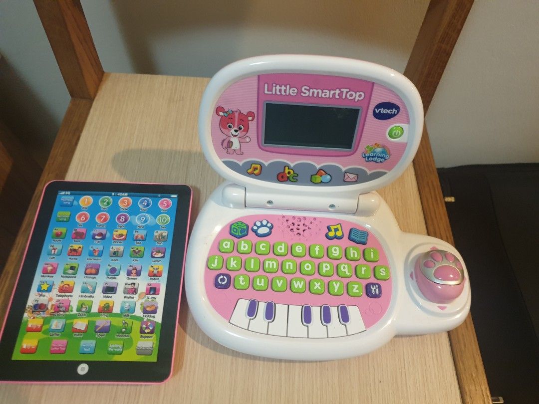 Learning toys tab and laptop toy, Hobbies & Toys, Toys & Games on Carousell