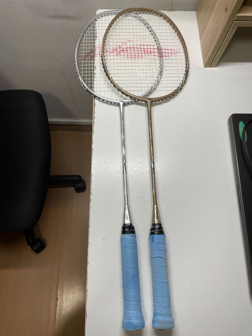 Li-Ning carbon fiber badminton rackets*2 (G5, 675mm), Sports Equipment ...
