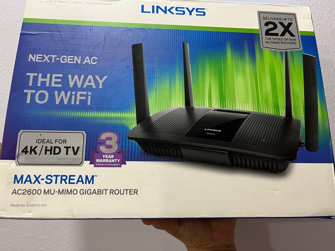 Linksys EA8100 Max-stream AC2600 MU-MIMO Gigabit Router, Computers ...