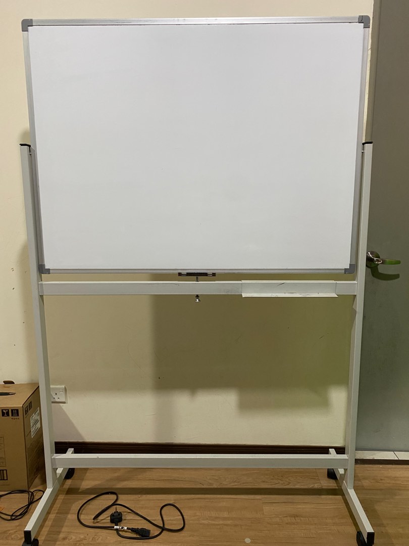 Magnetic Double Sided White Board / 2 Side Papan Putih / Two Sided ...
