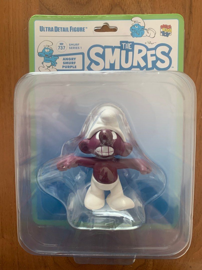 Medicom Ultra Detail Figure No. 737 Series 1 Angry Purple Smurf ...
