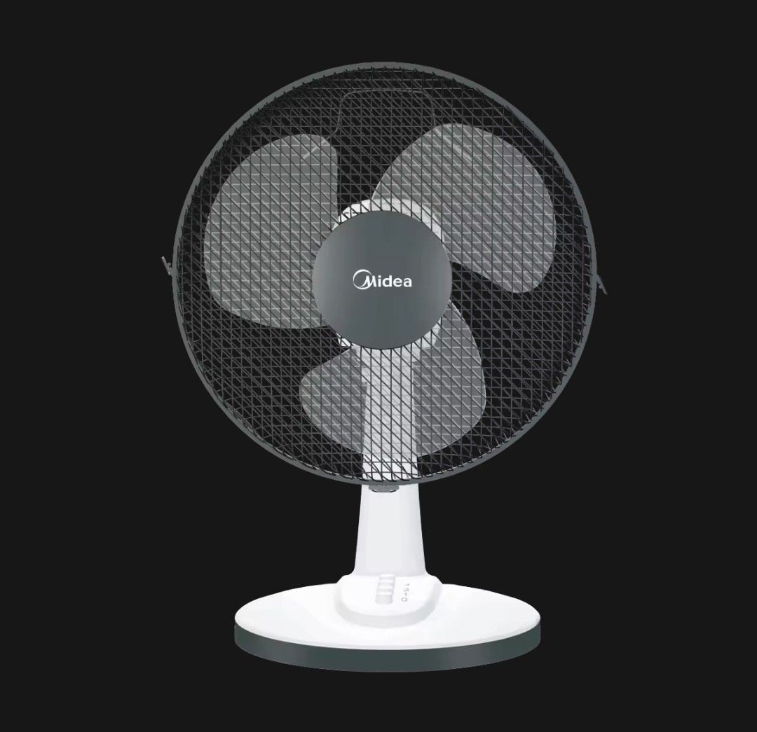 MIDEA 12 Inches Table Fan. Singapore Safety Mark. 3 Pins Plug ...