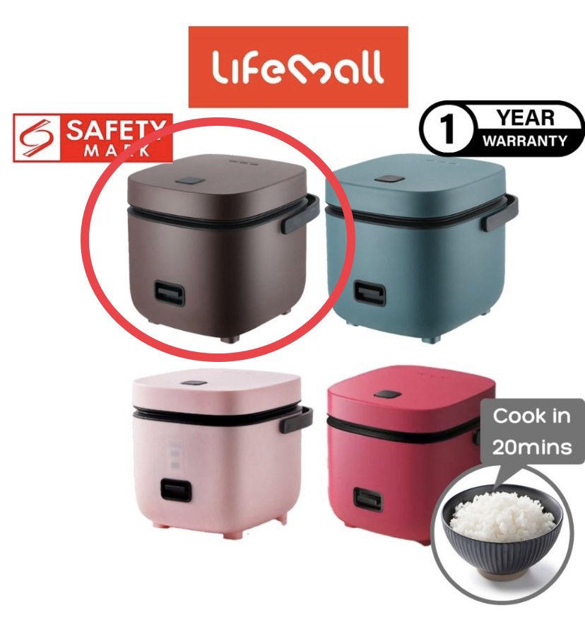 Mini rice cooker (1.2L, non-stick), TV & Home Appliances, Kitchen ...
