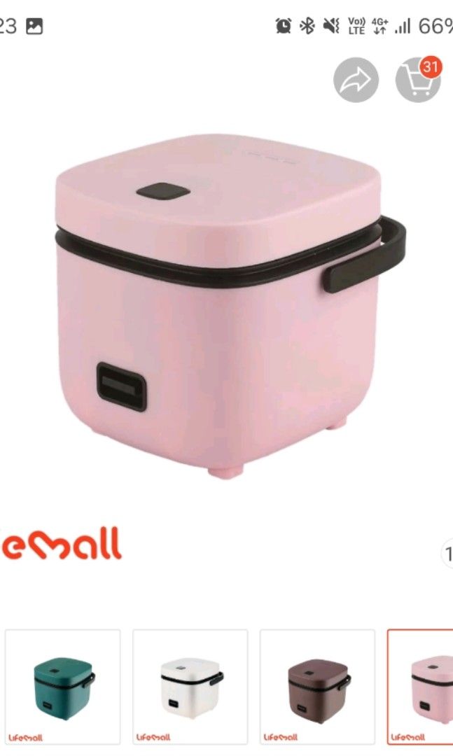 Mini Rice Cooker Pink, TV & Home Appliances, Kitchen Appliances, Other ...