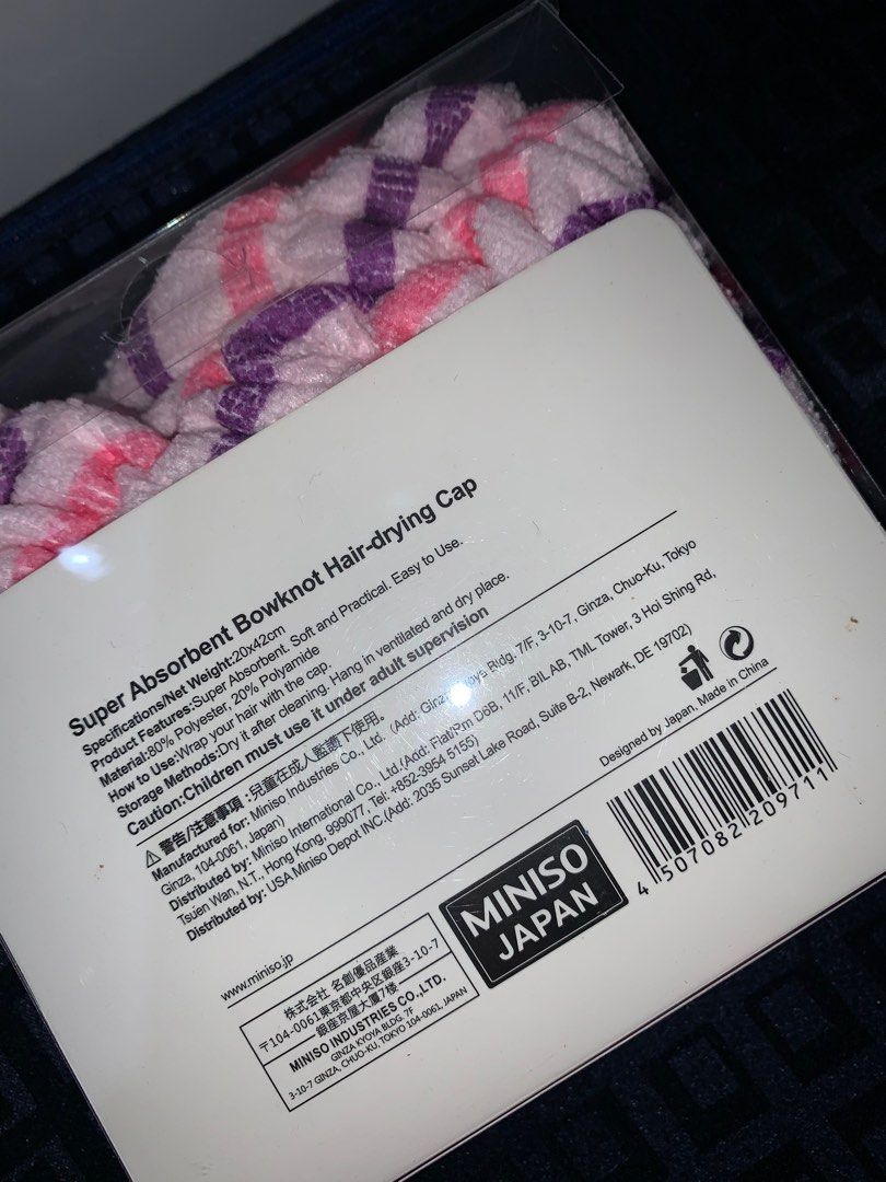 Miniso Hair Drying Cap, Women's Fashion, Watches & Accessories, Hair ...