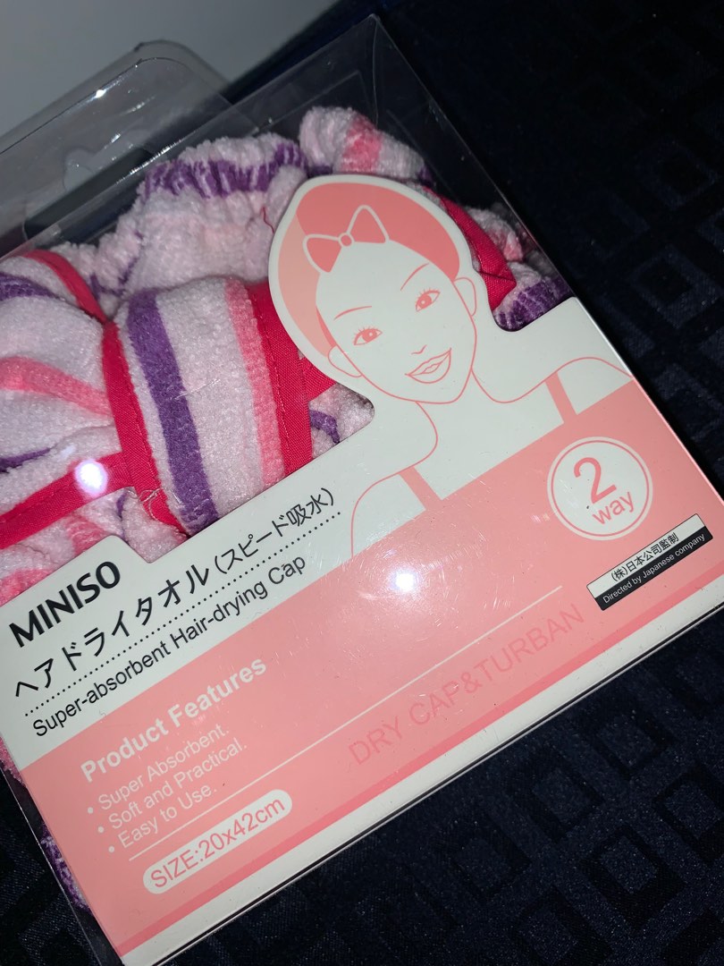 Miniso Hair Drying Cap, Women's Fashion, Watches & Accessories, Hair ...