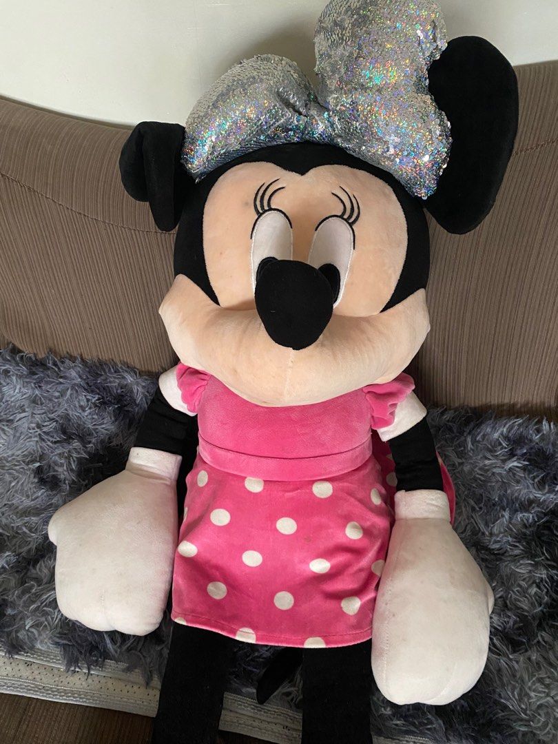 Minnie Mouse Pink Dress 39" Plush Doll Disney Mickey Friends - Pre ...