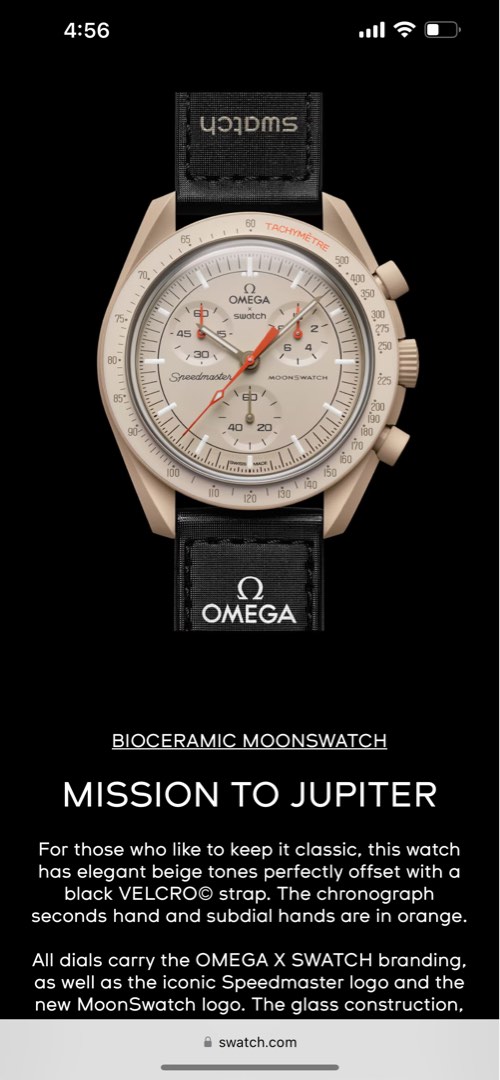 Mission to Jupiter (Swatch x Omega), Luxury, Watches on Carousell