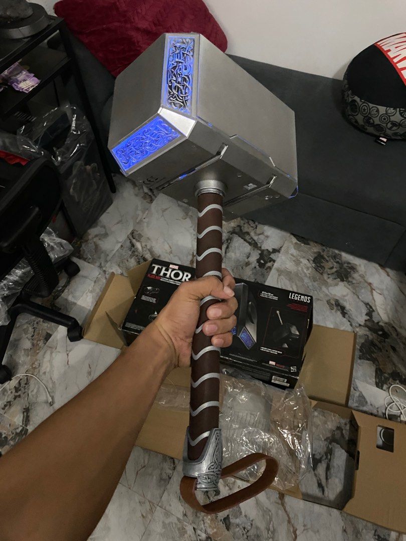 Mjolnir Thor Hammer / LifeSize by Hashbro, Hobbies & Toys, Toys & Games ...