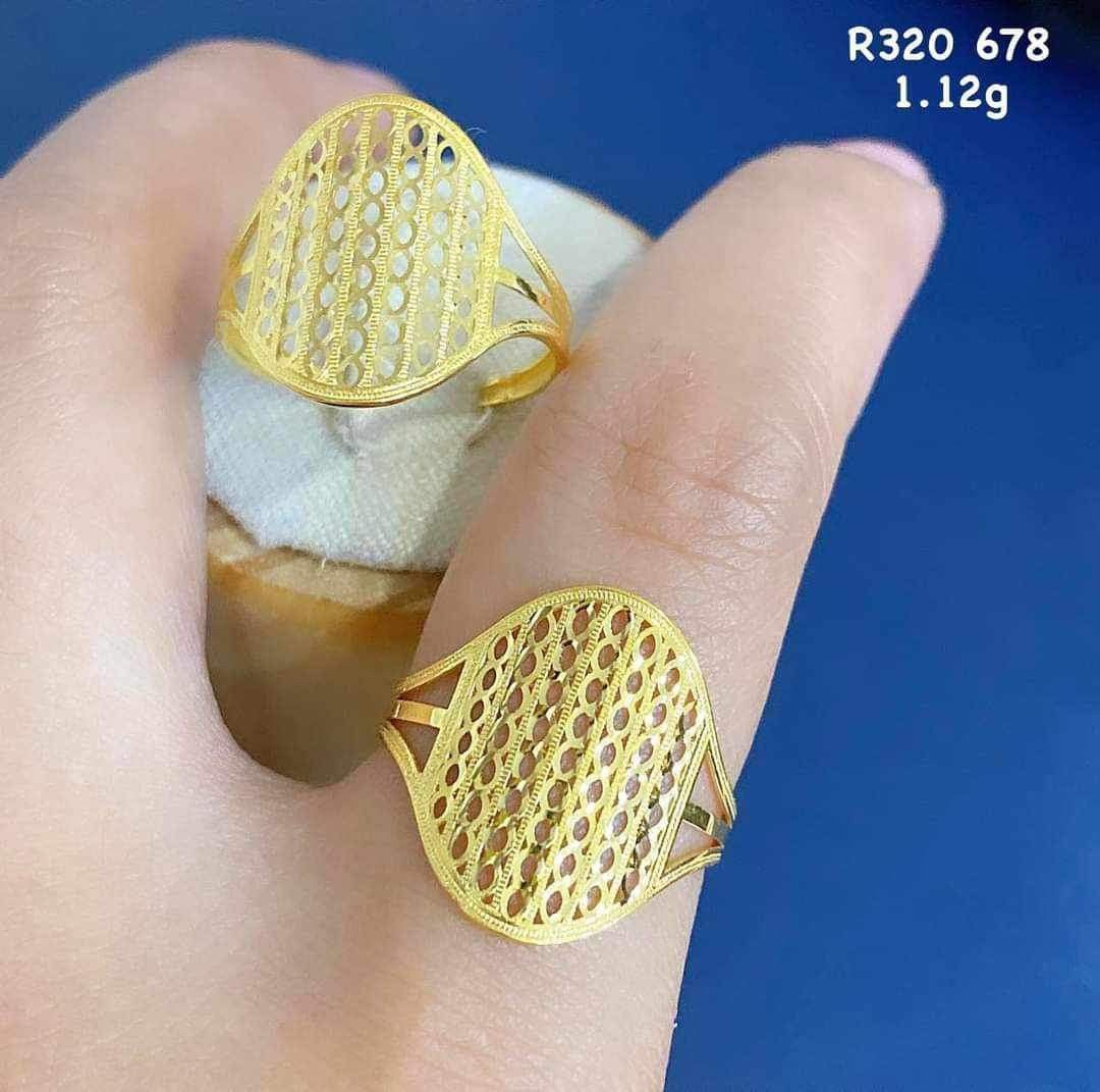 Money Catcher Ring Series 18Karat Saudi Gold , Women's Fashion, Jewelry ...