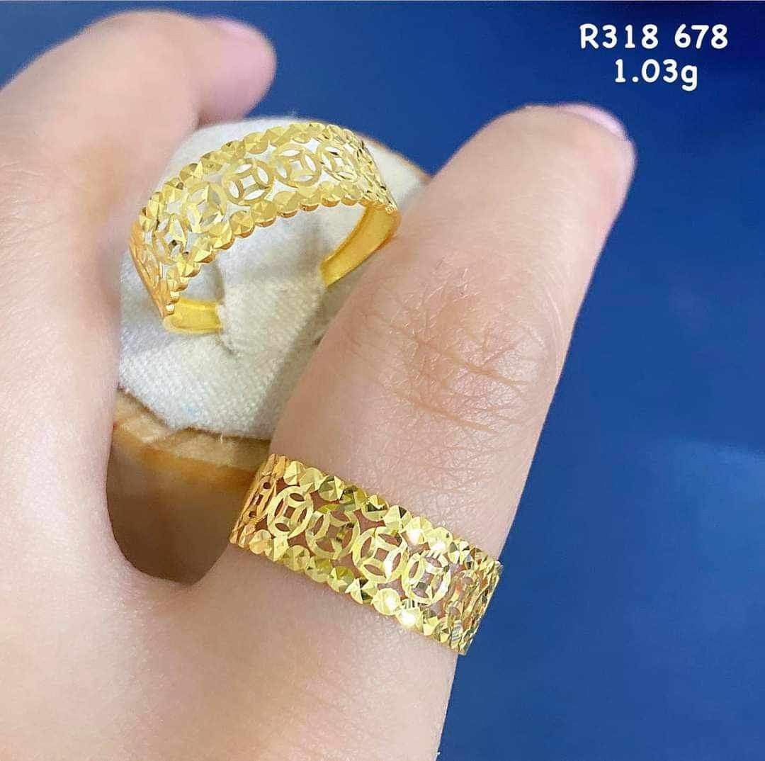 Money Catcher Ring Series 18Karat Saudi Gold , Women's Fashion, Jewelry ...