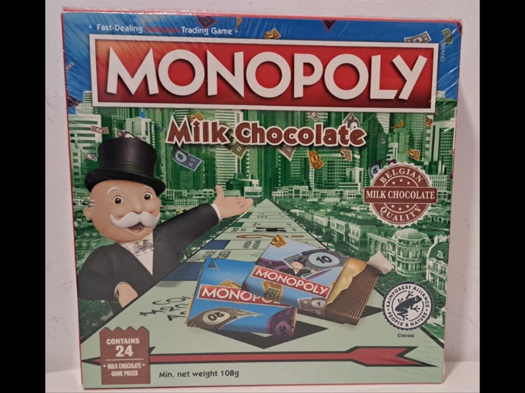 Monopoly Milk Chocolate, Food & Drinks, Other Food & Drinks on Carousell