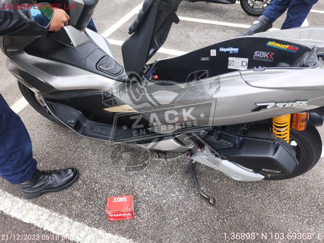 Motorcycle Battery Replacement Rescue and Recovery Yuasa Battery Jump ...