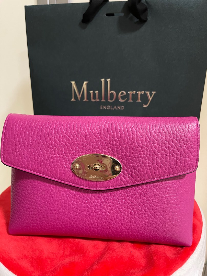 Mulberry pink pouch, Women's Fashion, Bags & Wallets, Purses & Pouches ...