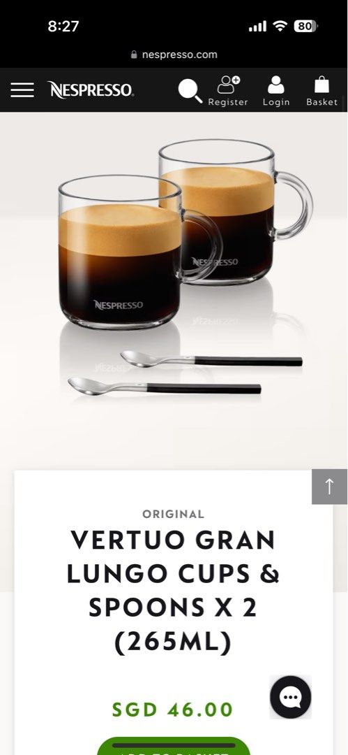 Nespresso cups & spoon set, Furniture & Home Living, Kitchenware ...