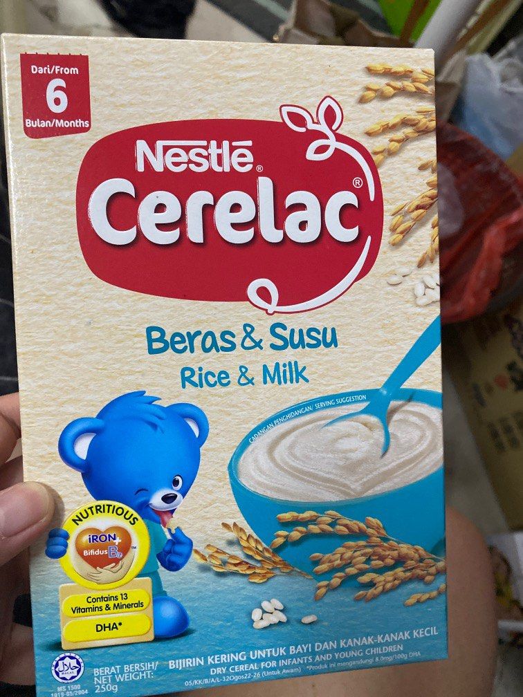 Nestle Cerelac Rice & Milk 250g, Babies & Kids, Nursing & Feeding ...