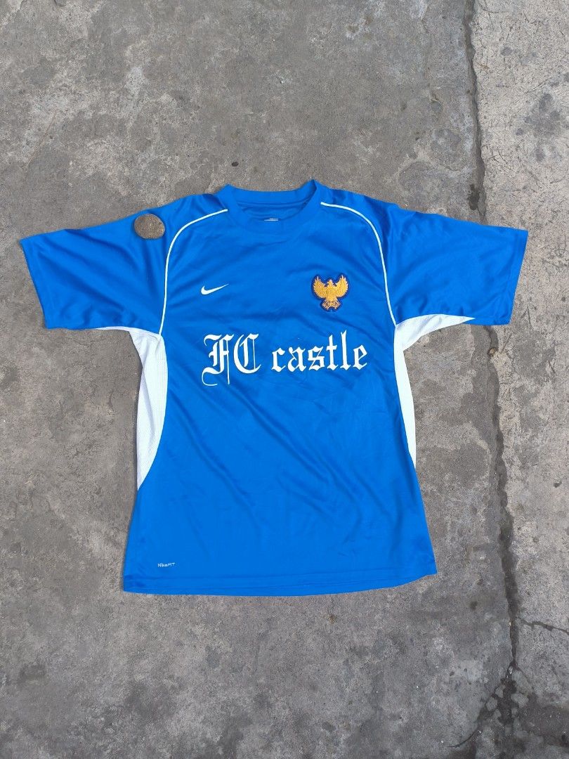 Nike Blue football Jersey, Men's Fashion, Activewear on Carousell