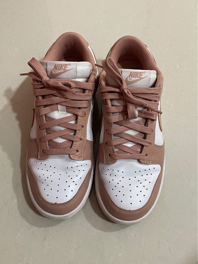 Nike Dunk Low Dusk Rose, Women's Fashion, Footwear, Sneakers on Carousell