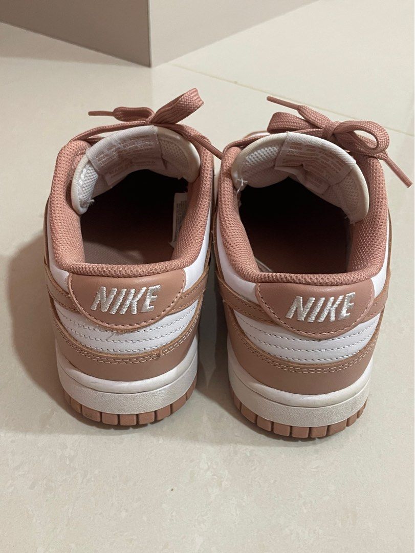 Nike Dunk Low Dusk Rose, Women's Fashion, Footwear, Sneakers on Carousell