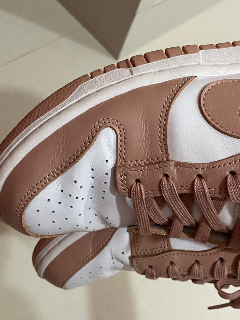 Nike Dunk Low Dusk Rose, Women's Fashion, Footwear, Sneakers on Carousell