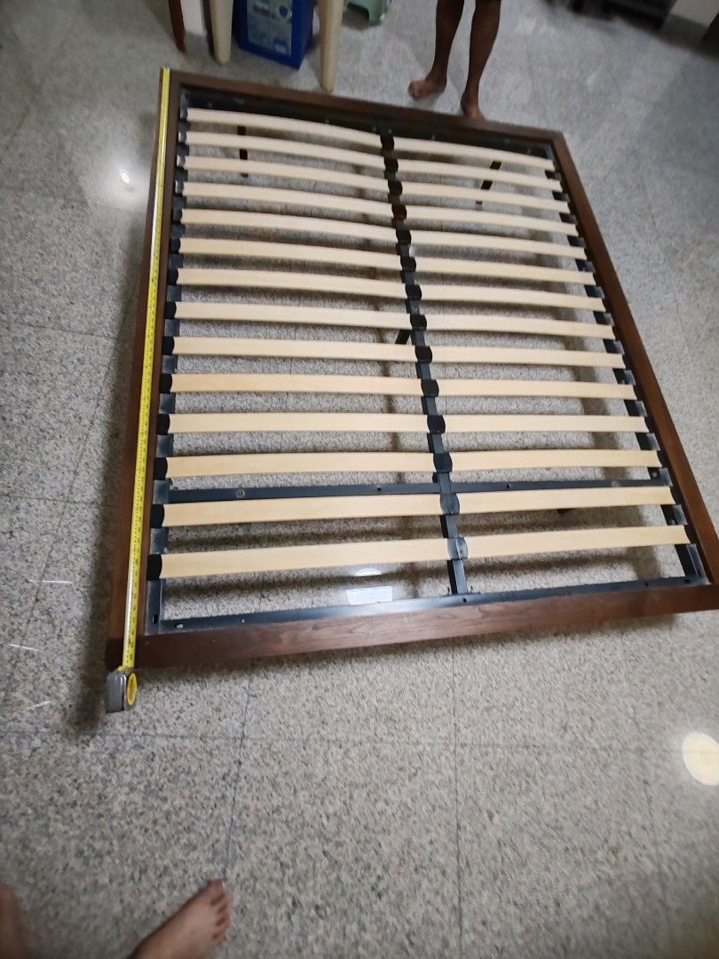 Noa sunset bed frame queen size, Furniture & Home Living, Furniture ...