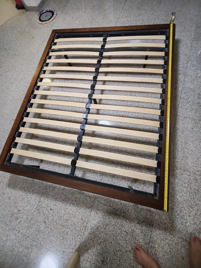 Noa sunset bed frame queen size, Furniture & Home Living, Furniture ...