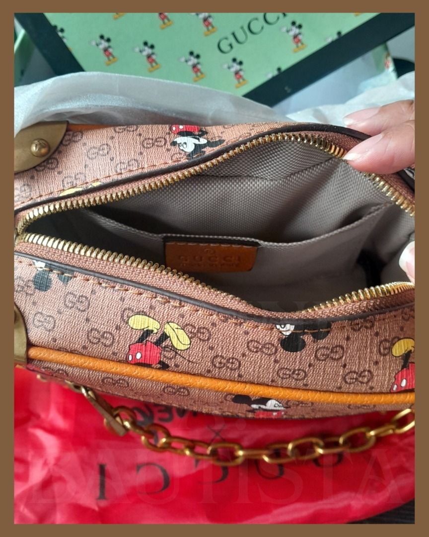 Original GUCCI x DISNEY Mickey Mouse Crossbody Bag, Luxury, Bags ...