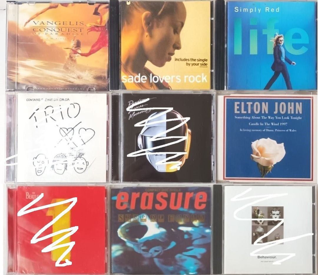 P. SALE!!! 80s 90s pop rock cds Eric clapton Oasis 98 degrees corrs ...