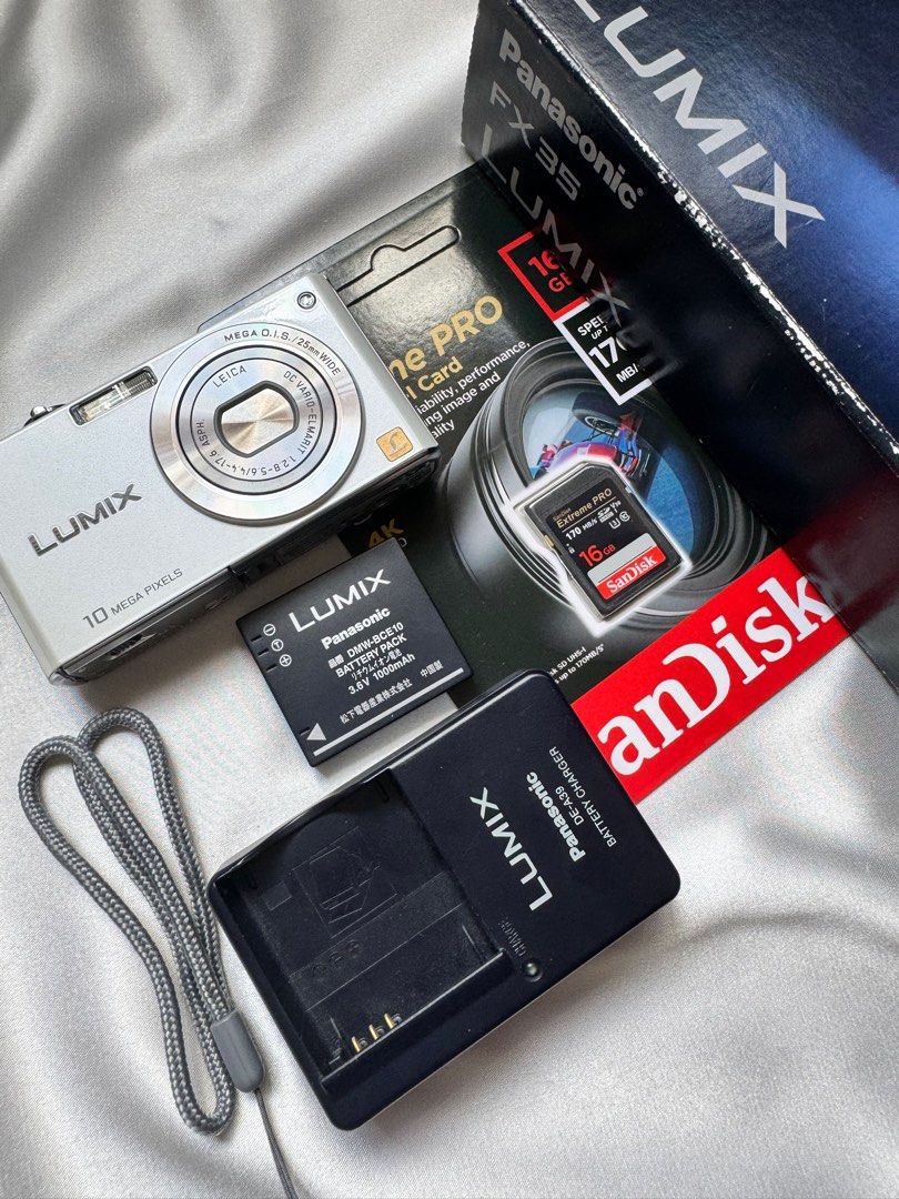 Panasonic Lumix FX-35 RARE WHITE, Photography, Cameras on Carousell