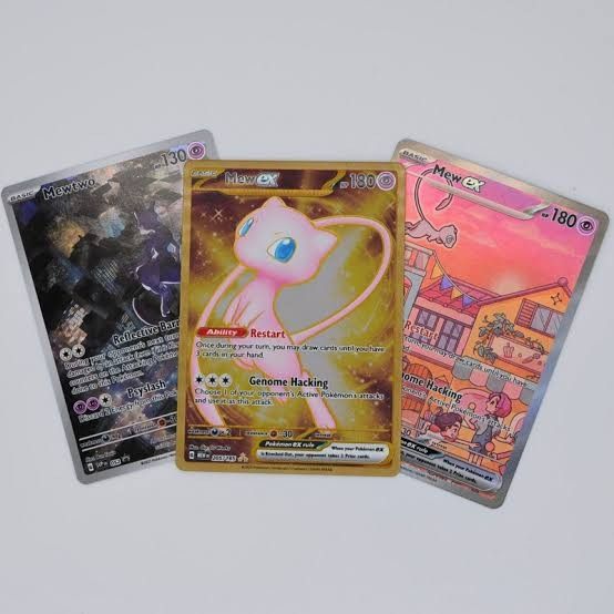 Pokemon Card 151 UPC Promos Card Set (SVP 052, SVP 053, MEW 205 Metal ...