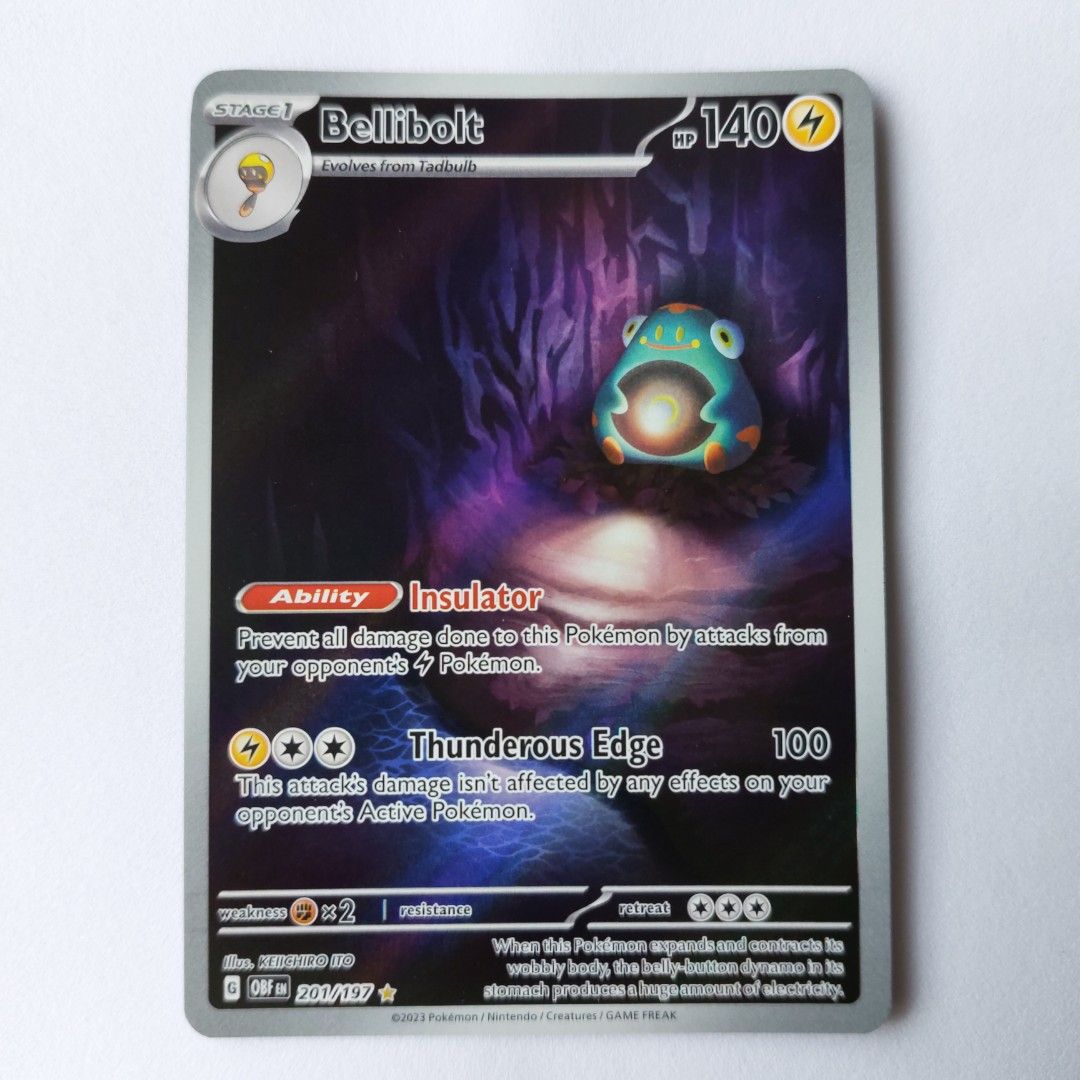 Pokemon Card Bellibolt - 201/197 - SV03: Obsidian Flames (SV03 ...