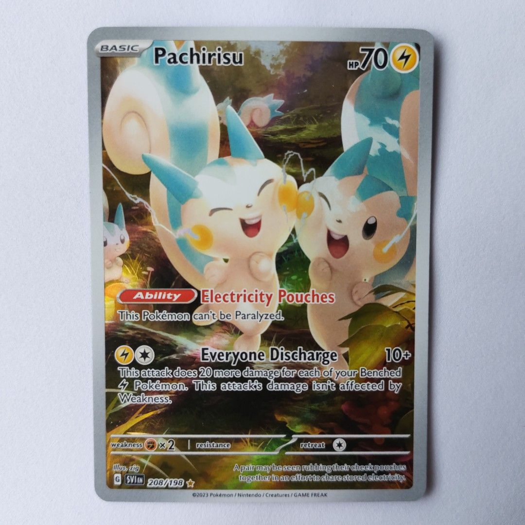 Pokemon Card Pachirisu - 208/198 - SV01: Scarlet & Violet Base Set (SV1), Hobbies & Toys, Toys ...
