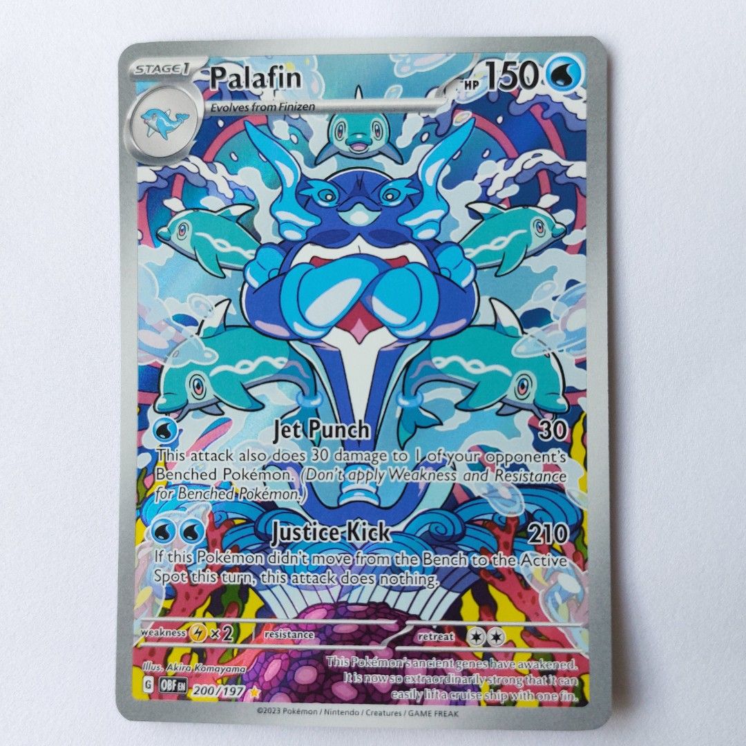 Pokemon Card Palafin - 200/197 - SV03: Obsidian Flames (SV03), Hobbies ...