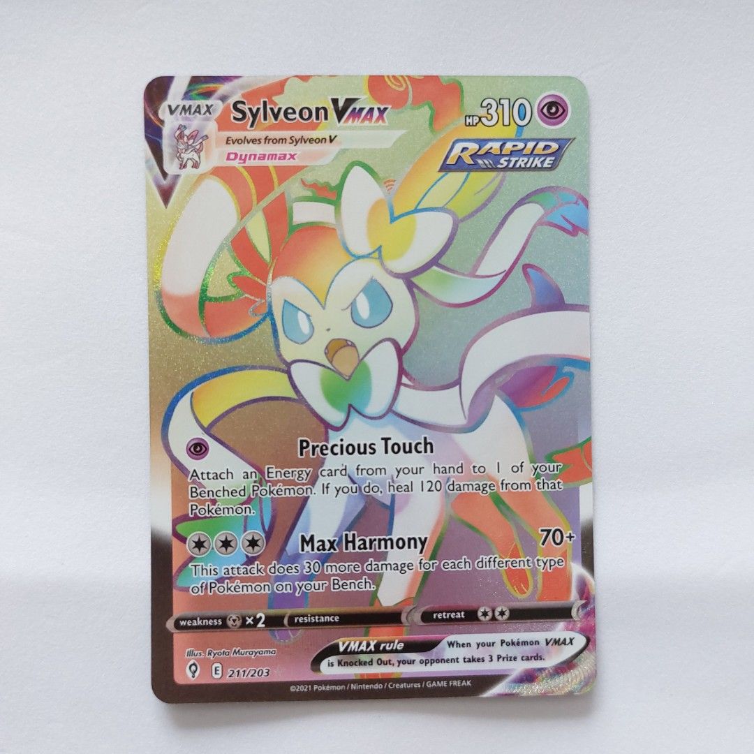 Pokemon Card Sylveon VMAX (Secret) - SWSH07: Evolving Skies (SWSH07 ...