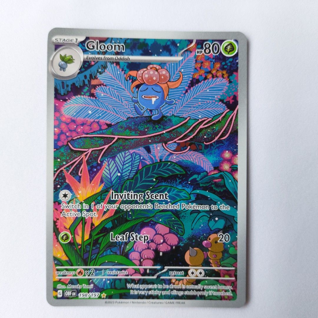 Pokemon Cards Gloom - 198/197 - SV03: Obsidian Flames (SV03), Hobbies ...