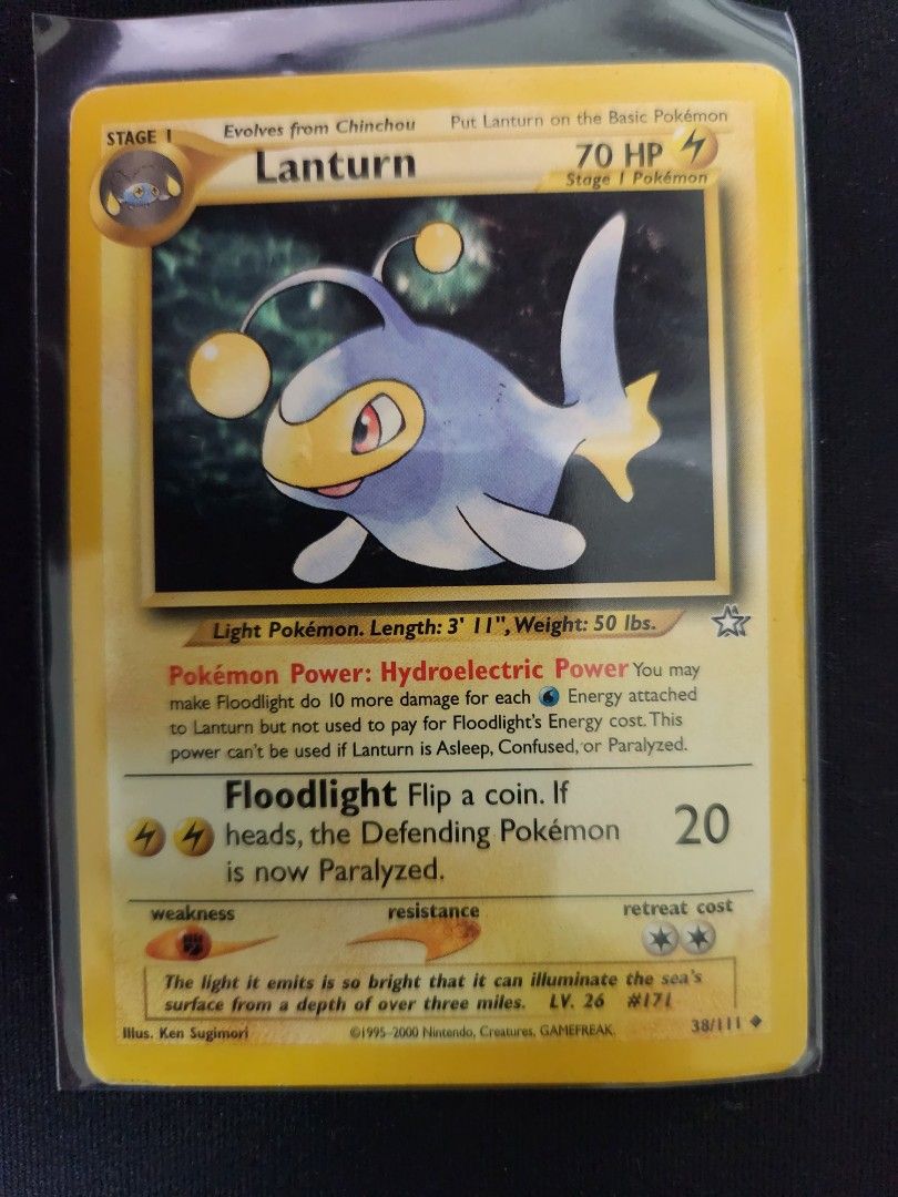 Pokemon Lanturn, Hobbies & Toys, Memorabilia & Collectibles, Vintage ...