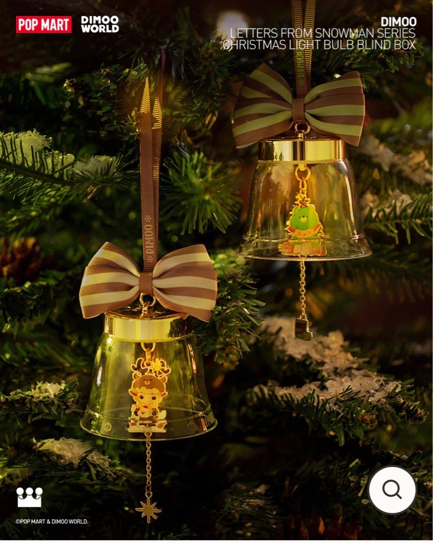 Popmart Dimoo Letters from Snowman Series - Christmas Light Bulb ...