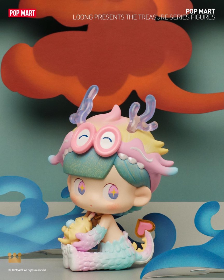 Popmart Loong Presents The Treasure Series (Never A Loong), Hobbies ...
