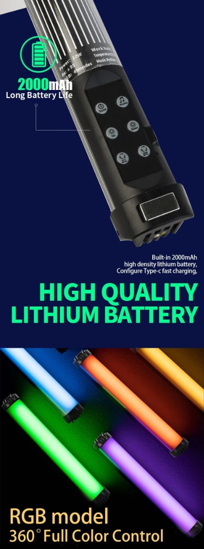 Portable RGB Magnetic Photography Lighting Handheld LED Fill Light ...