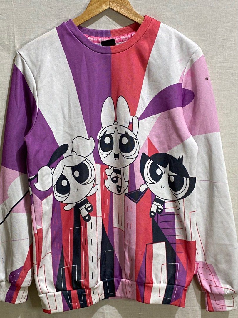 Powerpuff Girls Pullover, Women's Fashion, Coats, Jackets and Outerwear ...